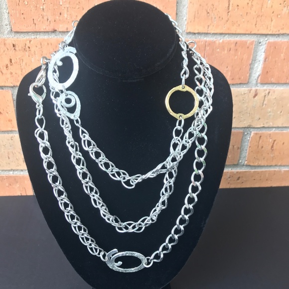 J. Jansen | Jewelry | J Jansen Long Chainlink Necklace Chunky Wrap Belt ...